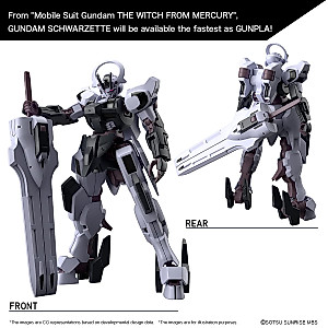 BANDAI NAMCO Entertainment Gundam The Witch from Mercury - HG 1/44 Gundam Schwarzette - Model Kit