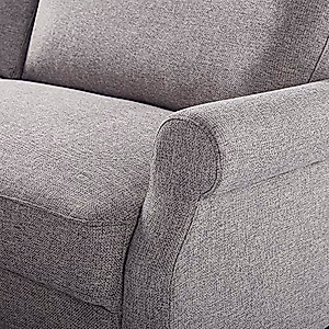 ZINUS Josh Sofa Couch, Easy, Tool-Free Assembly, Soft Grey