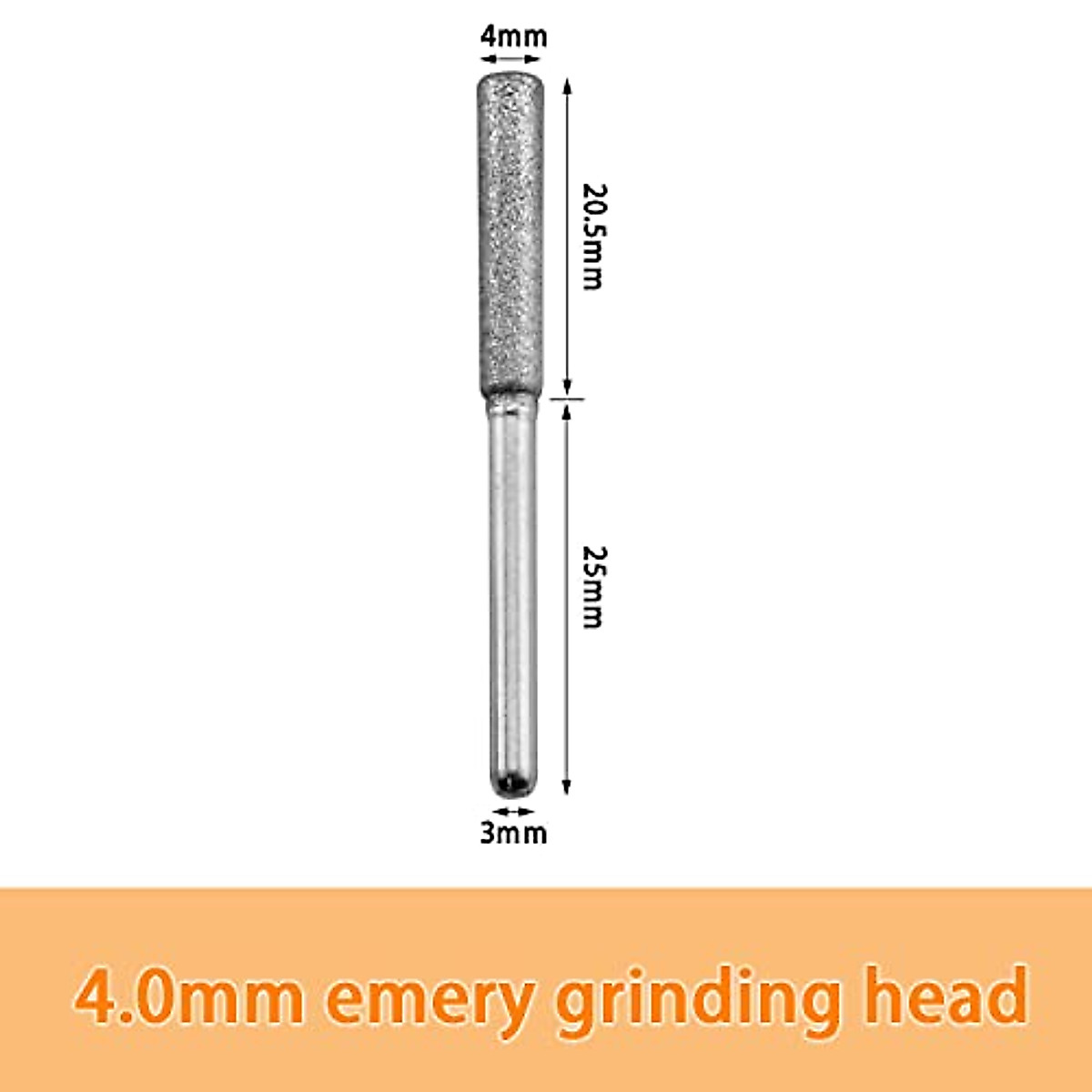 Chainsaw Sharpener Stone CHENJIN 10PCS 5/32 Inch (4 mm) Grinding Stone File with Storage Box Polishing Grinding Tool