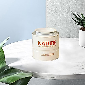 Hiborth Coffee Canister, Cylinder Sealed Storage Jar Good Sealing Moisture-Proof Tea Caddy Food Storage Can Mini Metal Container for Kitchen Home Kitchen Storage Rose Gold