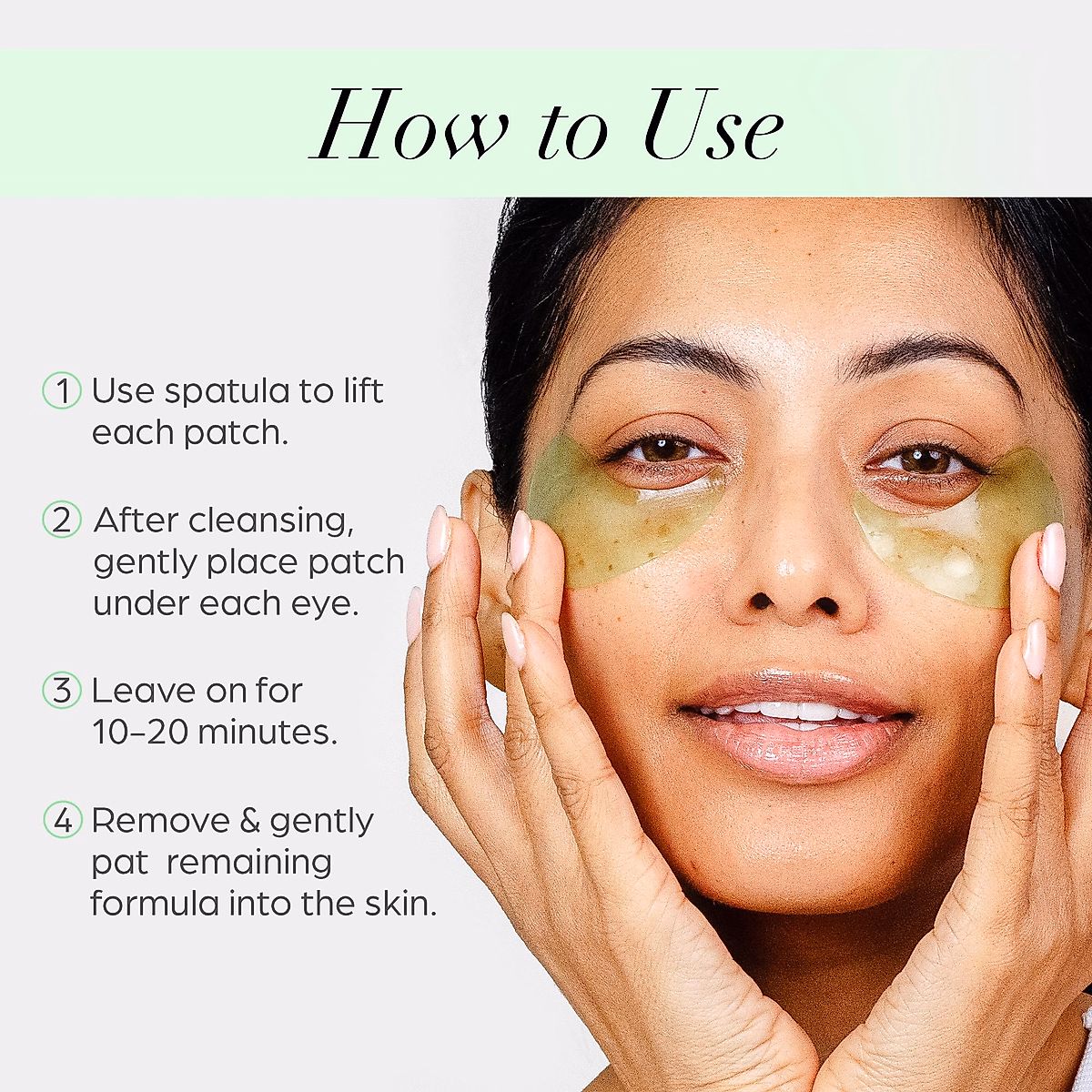 Hydrogel Rejuvenating Under Eye Patches, Mellow Eyes by PUR Beauty - Hydrates, Plumps & Brightens Under Eye - Hemp Seed Oil, Green Tea Extract, Kiwi Fruit Extract - Cruelty & Gluten Free - 30 Pairs