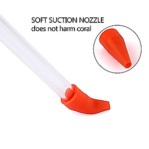 Aquarium Choice Coral Feeder Long Syringe Tube Liquid Fertilizer Feeder SPS HPS Marine Reef Coral Feeder Tool Fish Excreta Cleaner (1 Units 40CM/15.74 Inch)