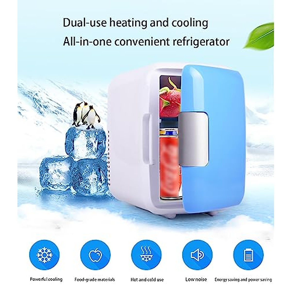 KALWEL,Small Refrigerator,Mini Fridge,Mini Refridgerator,Mini Fridge For Car,Mini Fridge For Bedroom,Family Car Dual Use,Suitable For Long-Distance Self-Driving, Camping, Outdoor Activities