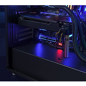 lilila-ree Graphics Card GPU Brace Support, Video Card Sag Holder Bracket, GPU Stand with Magnet GPU Brace for Prevent Universal VGA Graphics Card Sag, Black