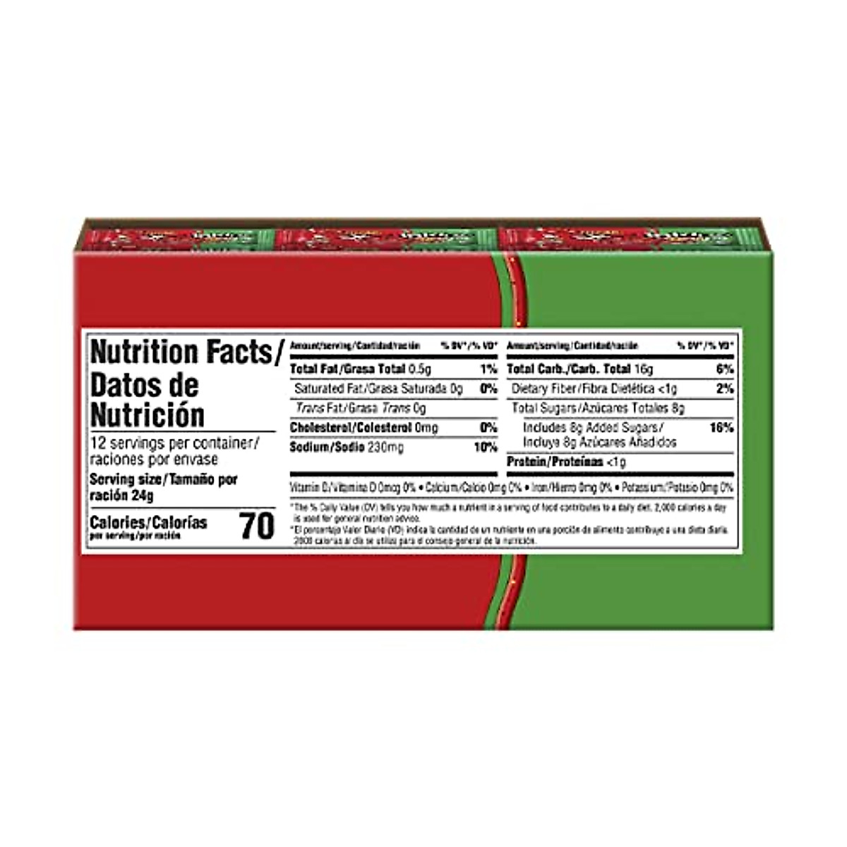 Lucas Salsagheti Watermelon Flavored Hot Candy Strips and Tamarind Flavored Sauce, 0.84 oz - 12 Pieces Pack for Treats, Snack, Parties, Piñatas,0.85 Ounce (Pack of 12)