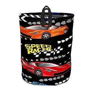 Laundry Basket Hamper with Handles Racing Car Boys Canvas Freestanding Dirty Clothes Hampers Waterproof Lightweight Large Storage Basket for Laundry Bedroom Dorm Clothes Towels Toys Organizer