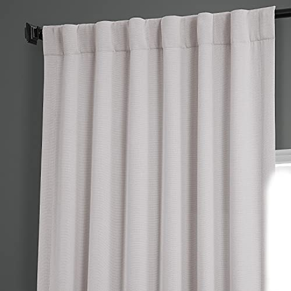 HPD Half Price Drapes BOCH-LN185-P Faux Linen Room Darkening Curtains for Bedroom (1 Panel), 50 X 120, Birch