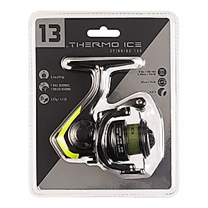 13 FISHING - Thermo Ice - Ice Fishing Spinning Reel - TI4-CP, Black