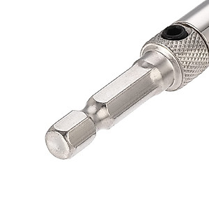 uxcell Self Centering Hinge Tapper Core Drill Bit, Hole Puncher, 5/64 Diameter, for Woodworking, Silver