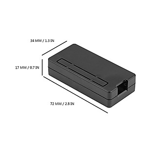 Zero W/1.3 Shell,ABS Plastic Shell,Lightweight and Portable,Four-Hole Wall Hanging,Detachable GPIO Window,Protective Shell (Black)