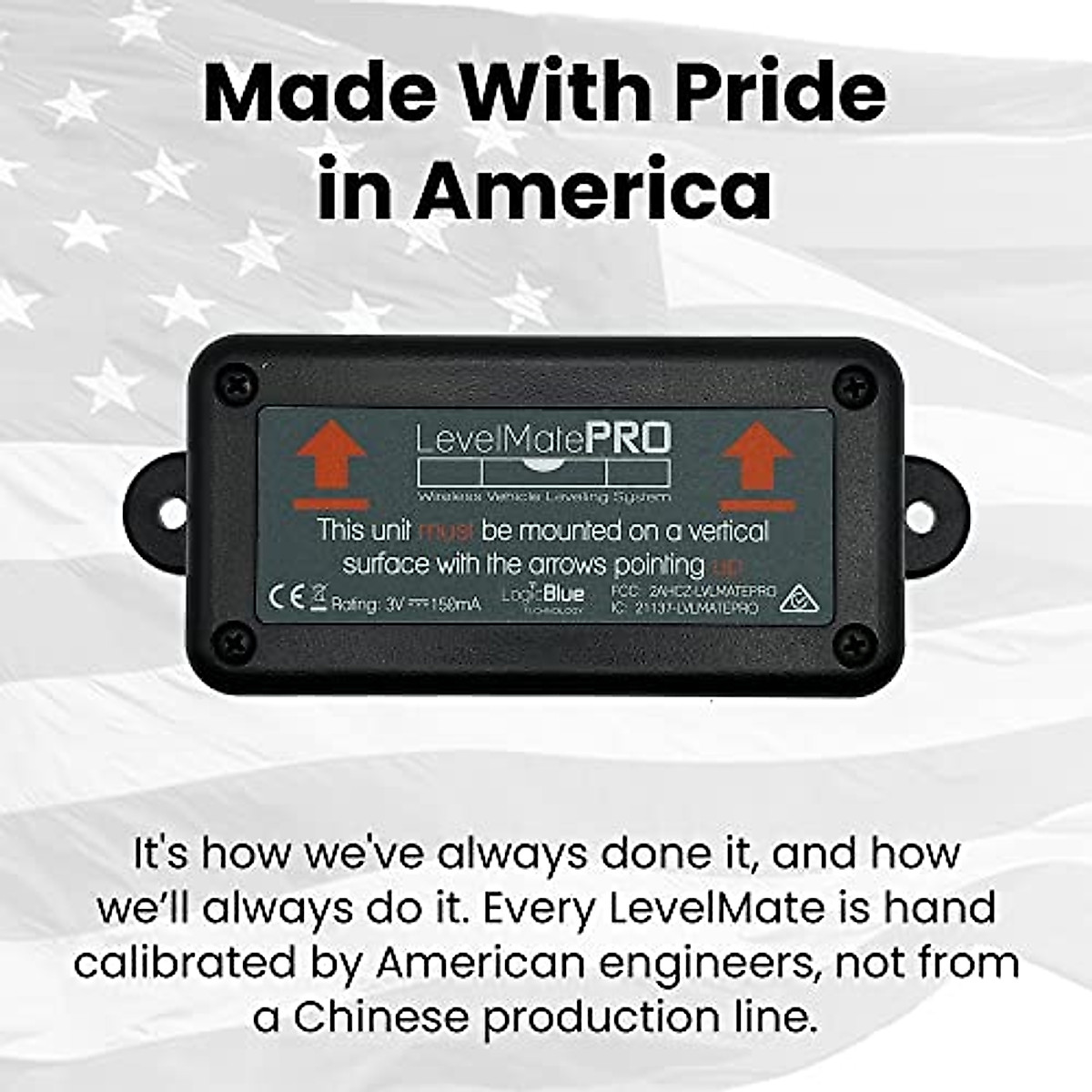 LogicBlue Technology LevelMatePRO Wireless Vehicle RV Leveling System - Patented Quick and Easy Smartphone Leveling Tool – Travel Trailer Accessories for RV Camping
