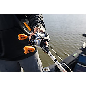 Abu Garcia Max STX Low Profile Baitcast Reel, Size LP (1539731), 5 Stainless Steel Ball Bearings + 1 Roller Bearing, Synthetic Star Drag, Max of 15lb | 6.8kg