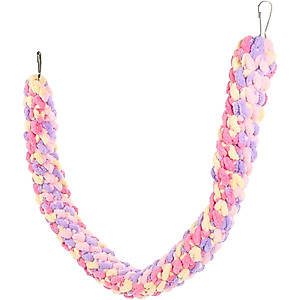 Ipetboom Sugar Glider Climbing Rope Sugar Glider Swing Toy Sugar Glider Toys Guinea Pig Toys Hanging Guinea Pig Toy Parrot Swings Toys Ferret Toys Pet Swing Braided Rope Cotton Rope Bite