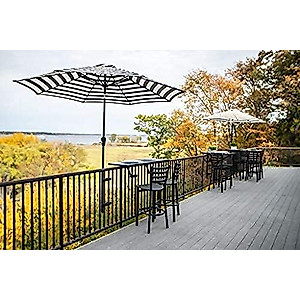 LOVE YOUR DECK | Patio Umbrella Holder | Outdoor Umbrella Base and Mount | Attaches to Railing Maximizing Patio Space and Shade