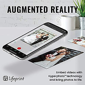 Lifeprint 3x4.5 Portable Photo and Video Printer for iPhone and Android. Make Your Photos Come to Life w/Augmented Reality - White