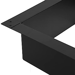 Sunnydaze Steel Square Above-/In-Ground Fire Pit Insert - 42-Inch Outer Diameter (36-Inch Inner Diameter)