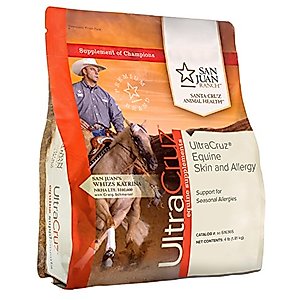 UltraCruz Equine Skin and Allergy Supplement for Horses, 4 lb., Pellet, (31 Day Supply) (sc-516365)