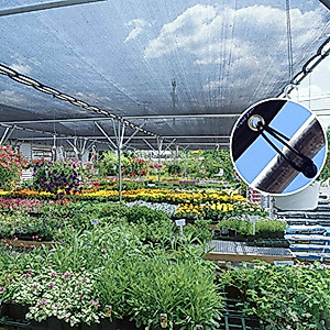 Agfabric 40% Sunblock 10x20ft Shade Cloth with Grommets for Garden Patio, Black