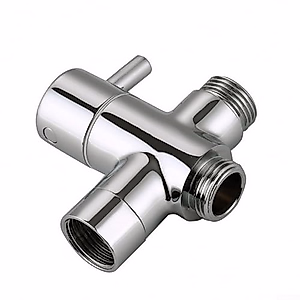 T-adapter Copper Water Separator 3-Way Valve T-Valve Adapter For Diverter Bath Toilet Bidet Sprayer Shower Head