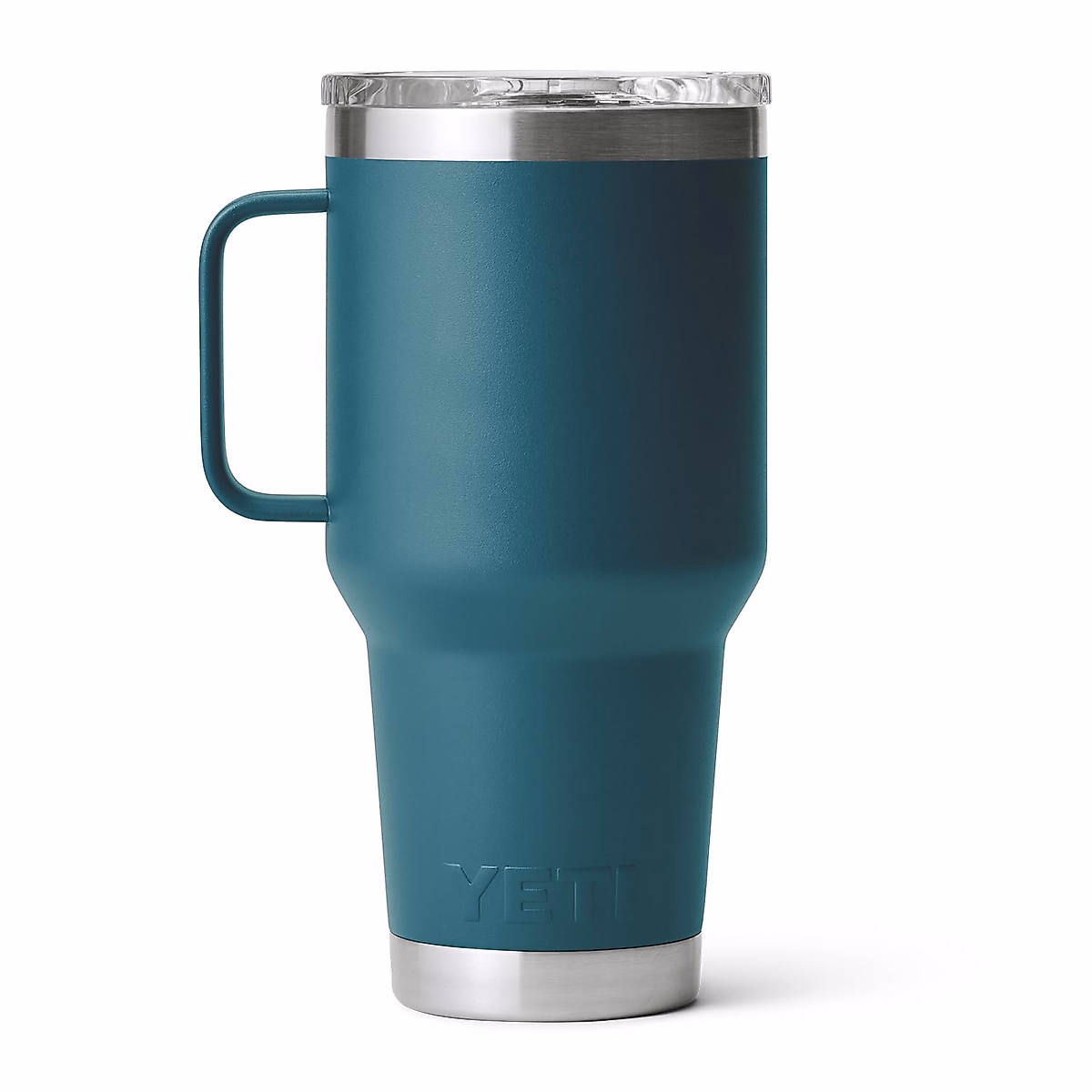 YETI Rambler 30 oz Travel Mug, Stainless Steel, Vacuum Insulated with Stronghold Lid, Agave Teal