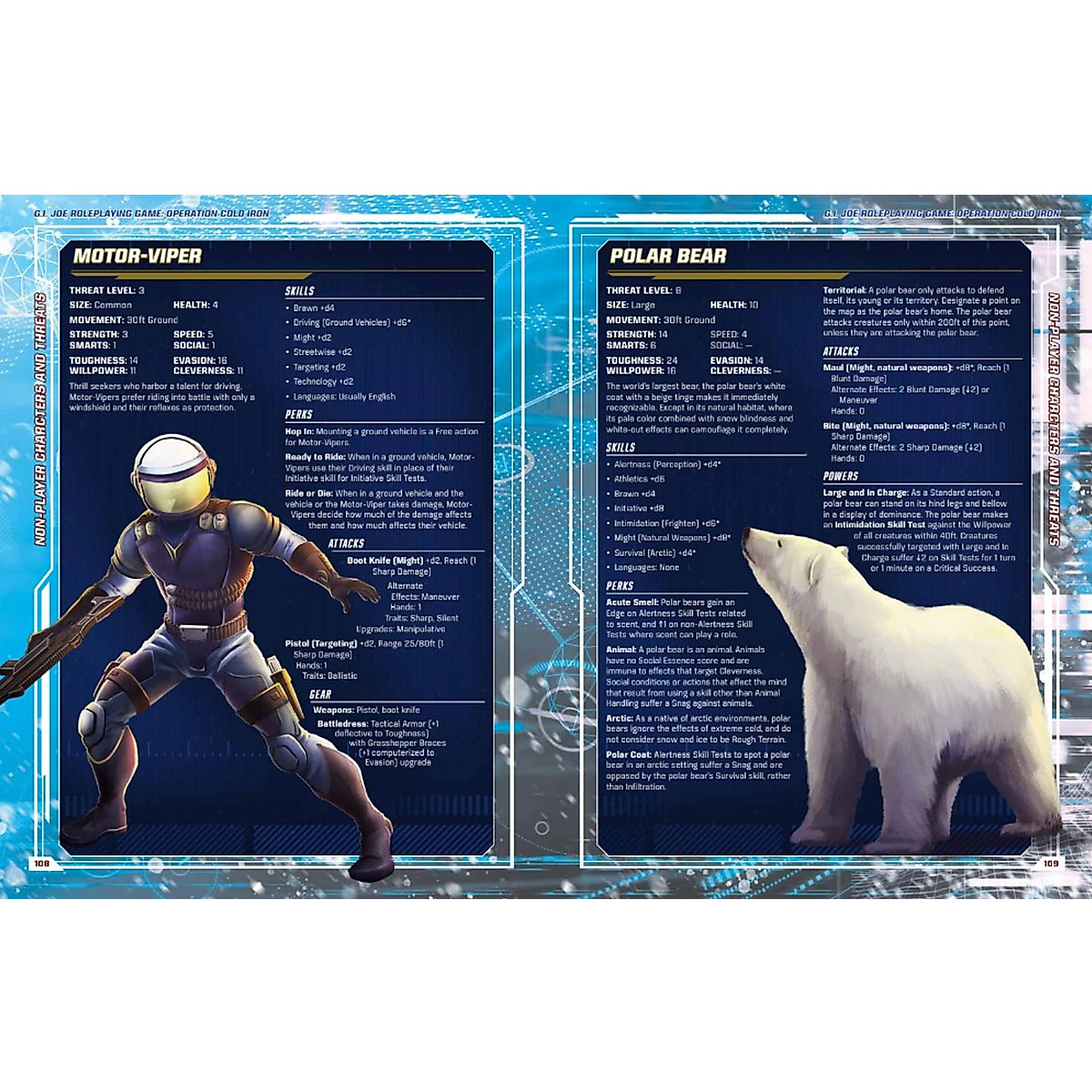 Renegade Games Studios GI Joe RPG Operation Cold Iron ADV Book HC