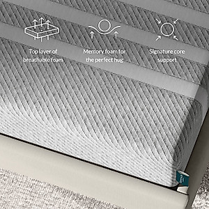 Leesa Original Foam 10" Mattress, California King Size, Cooling Foam and Memory Foam / CertiPUR-US Certified / 100-Night Trial