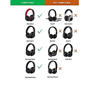 Oriolus Ear Pads Cushions Compatible with Headphones Beats Studio 3 Studio 2 Wireless B0500 B0501 (Dark Blue)