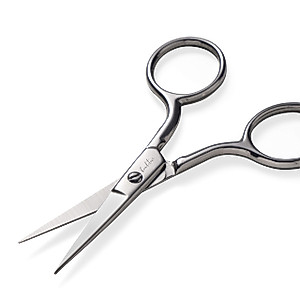 Beaditive Classic Embroidery Scissors with Leather Sheaths - Sewing, Embroidery, Crafting - Stainless Steel Pink