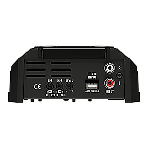 Stetsom IR 400.1 2 Ohms Compact Digital Mono Amplifier, Iron LINE, 400 Watts RMS 400x1, 2Ω Stable, Monoblock Digital Car Audio Amp TS, Full-Range Sound Quality, Crossover