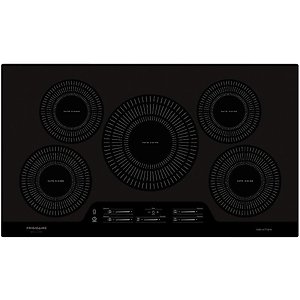 FRIGIDAIRE FGIC3666TB Gallery 36" Electric Induction Cooktop, Built-in 5-Burner, Vitroceramic Glass, Black