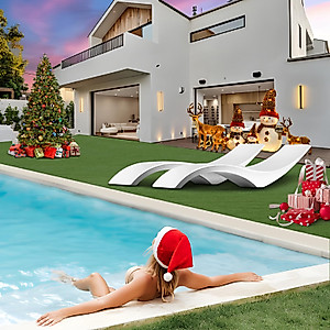 XGC Sun Loungers - Luxury Waterproof Patio Furniture - Support Up to 9" in The Water - Set of 2 in Water Pool Chairs - All Pool Types - White