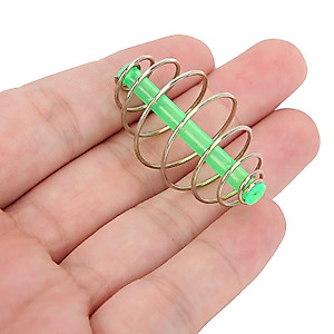 SPYMINNPOO Carp Fishing Feeder,10PC Spring Coil Inline Method Feeder Coil Inline Metal Bait Thrower Feeder Fishing Tackle Fishing Feeder Basket Fishing Accessories Tackle(M)