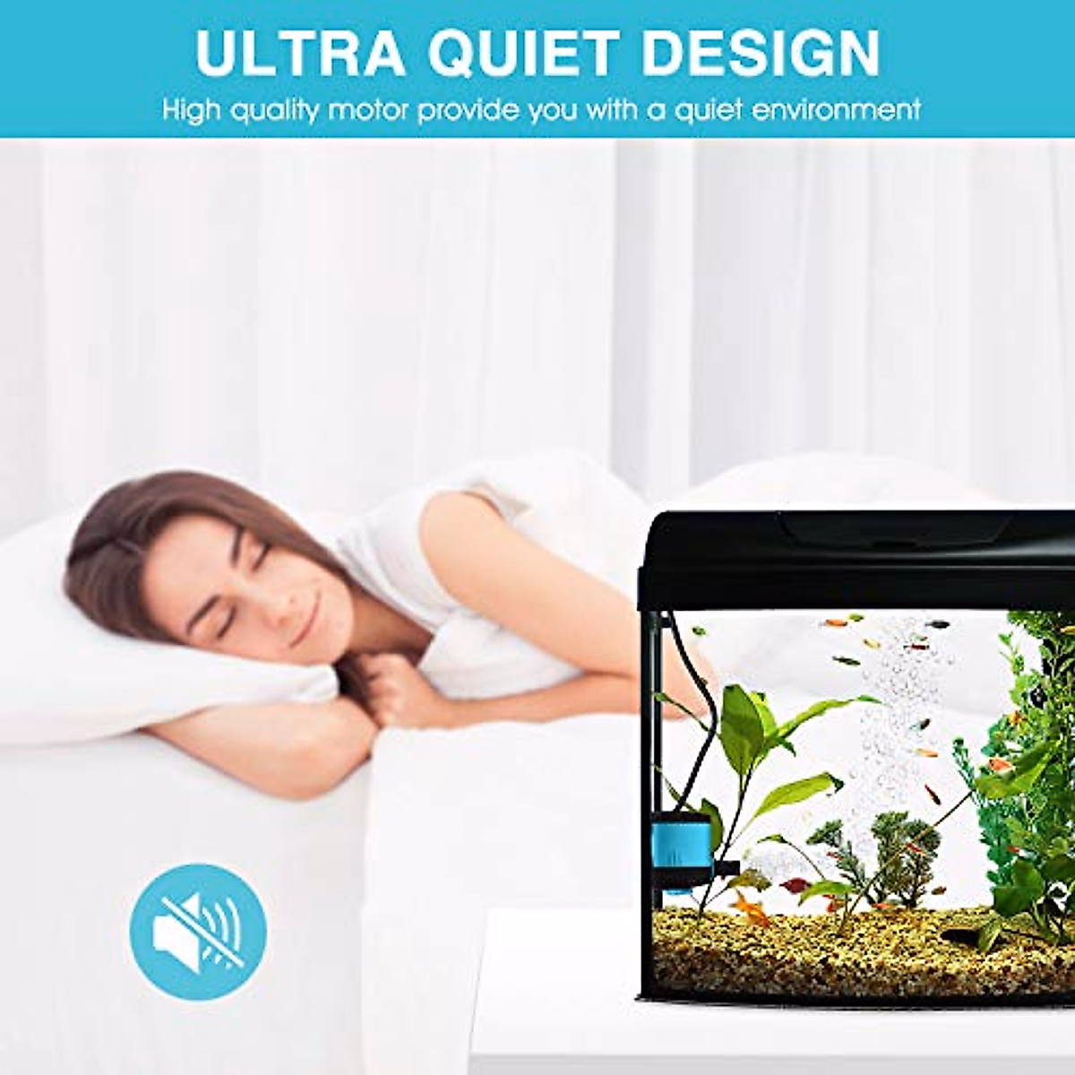 KEDSUM 130GPH Submersible Pump (600L/H,10W), Ultra Quiet Water Pump with 12 LED Colorful Lights, Fountain Pump with 3ft High Lift, 2 Nozzles for Fish Tank, Pond, Aquarium, Statuary, Hydroponics