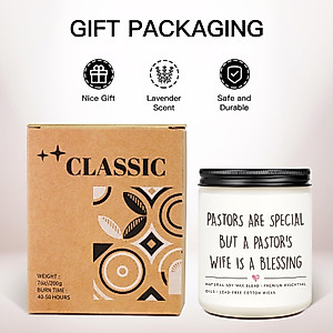 Pastor's Wife Appreciation Gifts for Women, Gifts for Pastors Wife, Unique Christmas Christian Birthday Gift for Preacher's Wife, Thank You Gift for Priest's Wife, Candle Gifts for Minister's Wife