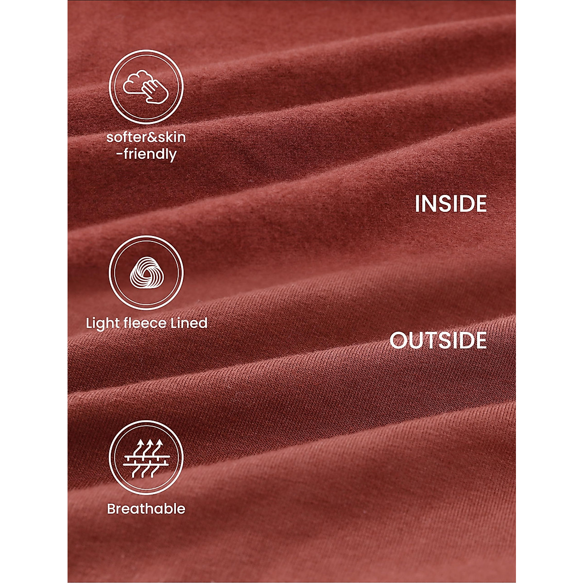 CRZ YOGA Womens Fleece Zip Up Cropped Hoodie Workout Jacket Athletic Casual Long Sleeve Sweatshirts with Thumb Holes Jujube Brown Large