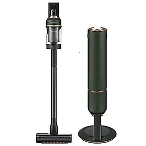 SAMSUNG BESPOKE Jet Cordless Stick Vacuum Cleaner with All In One Clean Station, Powerful Floor Cleaning for Carpet, Hardwood, Tile, Lightweight, HEPA Filtration, Woody Green