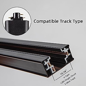 Ajbvp 5CCT LED Track Lighting Heads 12W Dimmable,Zoomable Beam15°/24°/36°/45°/60°,2700K/3000K/3500K/4000K/5000K,Single Circuit H Track Lighting Heads Ceiling Fixtures Art Lighting,Black-4Pack