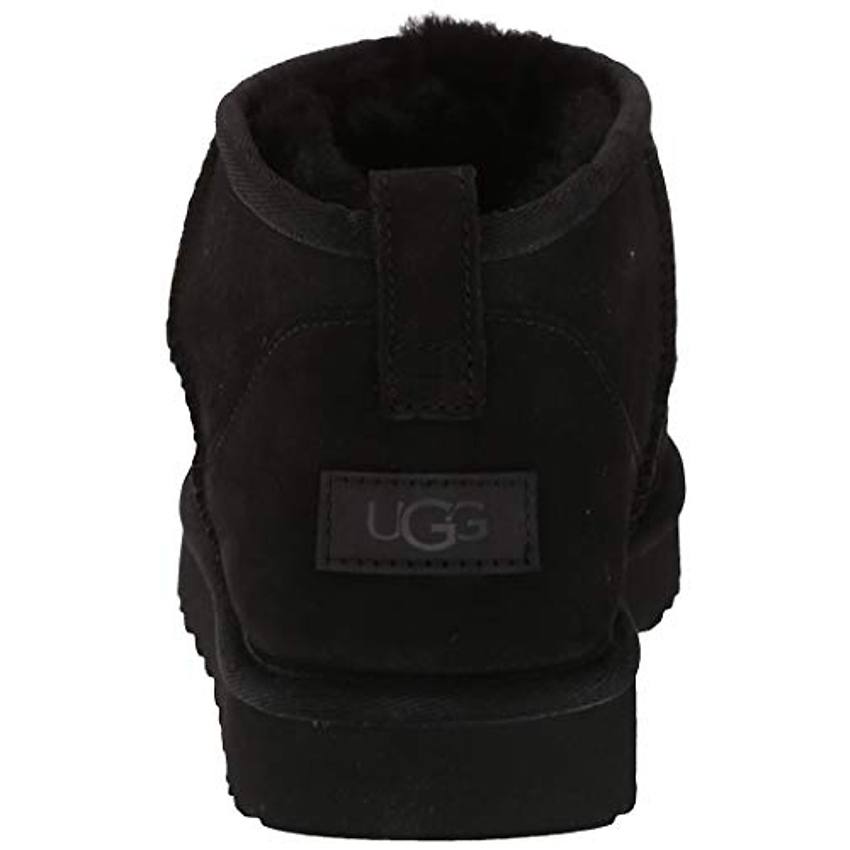 UGG womens Classic Ultra Mini Ankle Boot, Black, 9 US