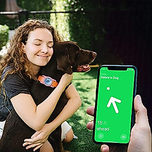 WHALEZON Airtag Dog Collar Holder, Silicone Case for Apple Air Tag Tracker, Cover Pet Collars, Midnight Blue, Large (Fits 3/4 inch - 1 inch wide collars)