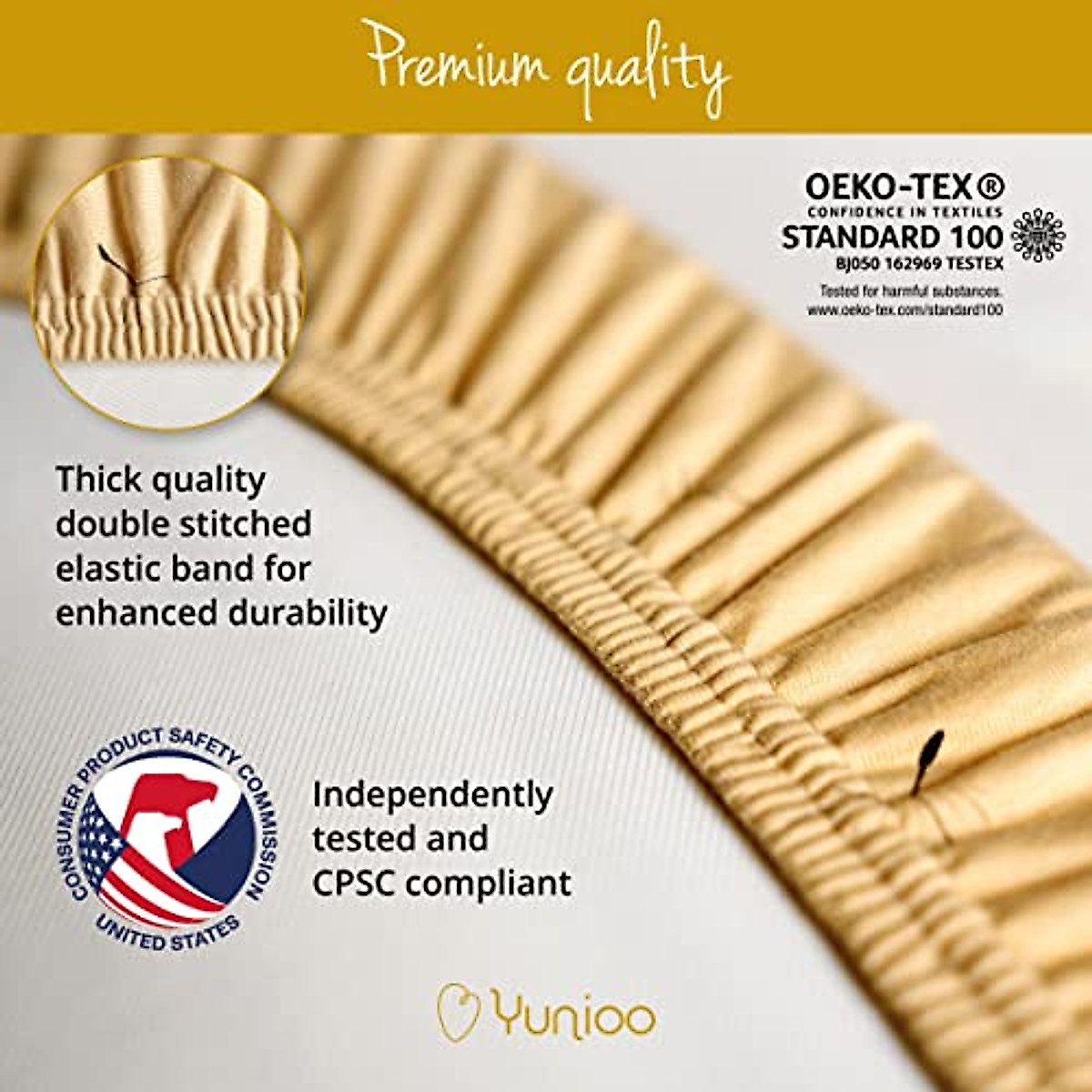 Yunioo 3-Pack Fitted Bassinet Sheets for Changing pad, Baby Changing Basket, Moses Basket, Cradle, Crib and co-Sleeper. 100% Cotton Jersey to fit Oval, Rectangle and Hourglass Mattress Pads.