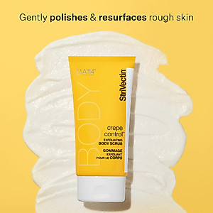 StriVectin Tighten & Lift Crepe Control Exfoliating Body Scrub, Targets Crepiness and Rough, Dull Skin, 5 Fl Oz, white