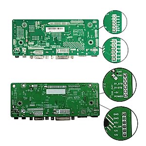 VSDISPLAY HD-MI DVI VGA Audio LCD Controller Board M.NT68676 Compatible with 32" 32 inch 1920x1080 HV320FHB N00 N02 N10 N80 N4K F40 LVDS Interface LCD Screen