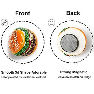 Aiuwo Refrigerator Magnets for Fridge Magnets,Cute Magnets Kitchen Decoration Kitchenware,Perfect for Refrigerators, Whiteboards, Maps and Other Magnetic Items (A-Food (5PCS))