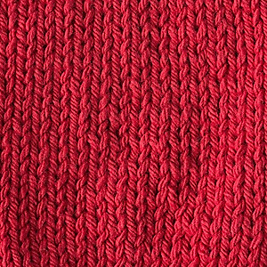 Lily 10201818705 Sugar 'N Cream Super Size Solid Yarn, 4oz, Gauge 4 Medium, 100% Cotton - Red - Machine Wash & Dry,Big Ball