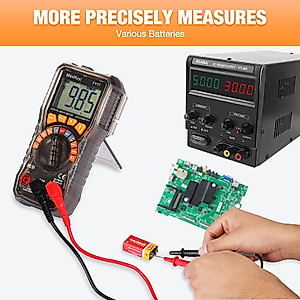 Mastfuyi Digital Multimeter, Multi Tester with NCV Non-Contact Voltage Detection, Battery Tester, Auto-Ranging Tests, True RMS 1999 Counts, AC/DC Current, AC/DC Voltage, Resistance, Continuity, Diode