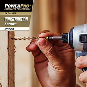 Power Pro Premium Interior Construction Screws (#6 x 3/4") - 100pc