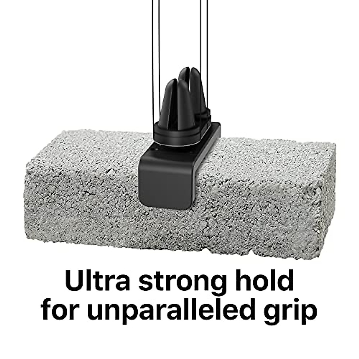 Bestrix Phone Vent Holder Cell Phone Mount Holder for Car with Double Clamp Grip, Compact & Durable for iPhone, Galaxy and All Smartphones Up to 6.5"