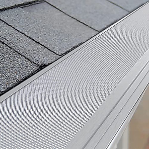 Daisypower 23ft Gutter Guards,5 Inch Stainless Steel DIY Leaf Protection,Micro-Mesh Gutter Cover System fits Any roof or Gutter Type,Anti-Leaf,Prevents Roof Clogged Downspouts