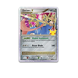 Pokemon TCG: Celebrations Deluxe Pin Zacian LV.X Booster Collection Box