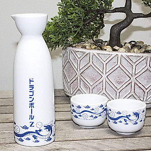 JUST FUNKY Dragon Ball Z Shenron Mug, 10 oz Carafe and 2 oz Cup, Single Color Design (Officially Licensed)